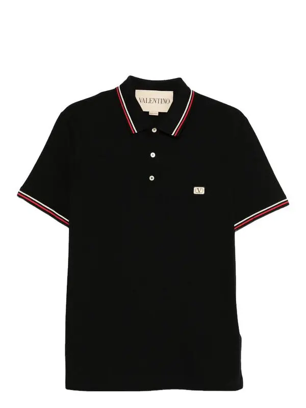 Valentino Garavani Polo Shirts - Black