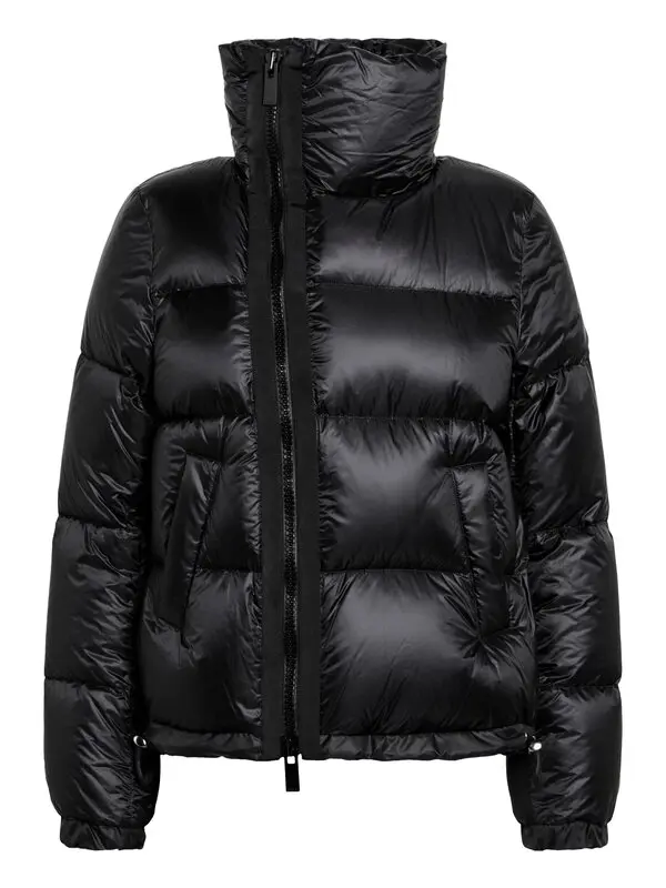 Sacai Down Jacket With Asymmetrical Zip - Black