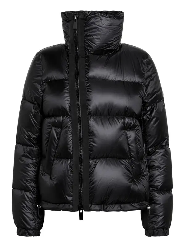 Sacai Down Jacket With Asymmetrical Zip - Black