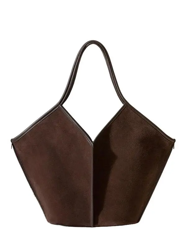 Hereu Suede Tote Bag - Brown