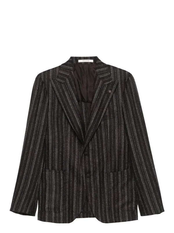 Tagliatore Wool Striped Blazer - Multicolor