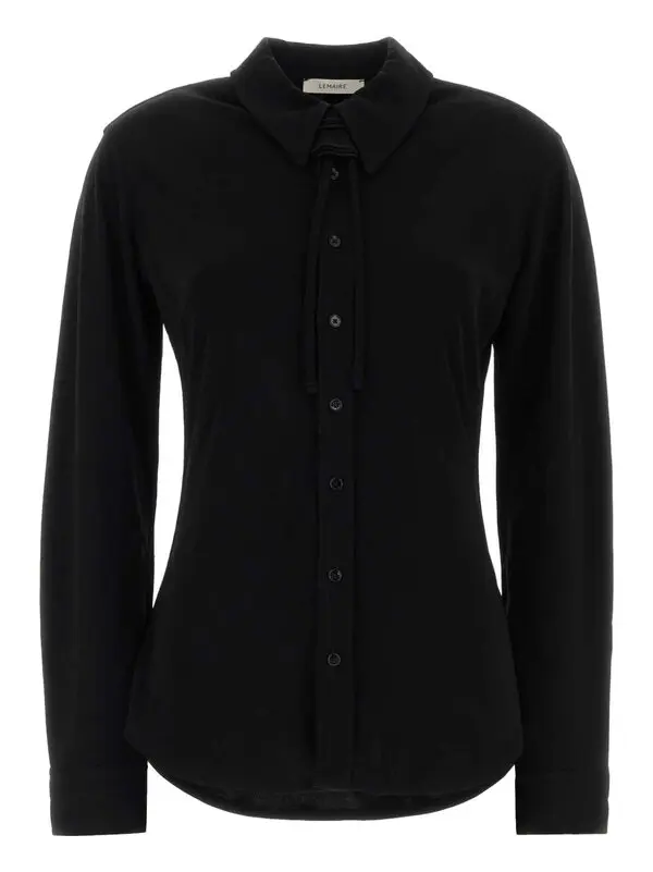 LEMAIRE Viscose Shirt - Black