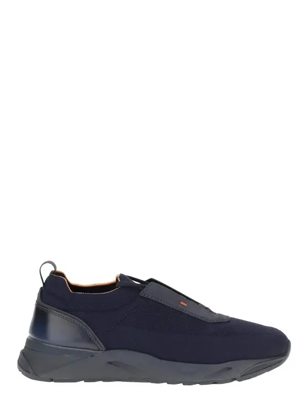 Santoni Stretch Fabric Sneakers - Blue