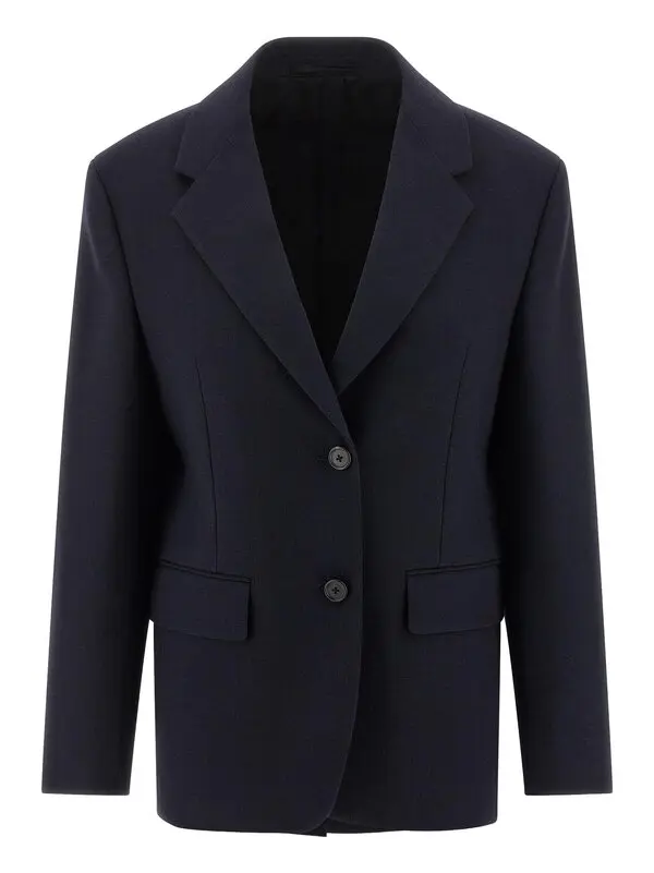 Prada Two-button Virgin Wool Blazer - Blue