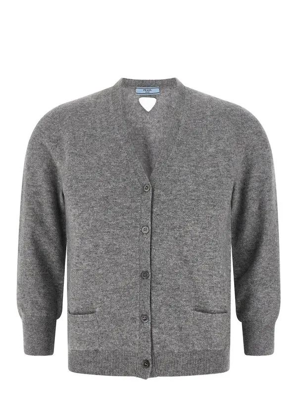 Prada Cashmere Cardigan - Gray