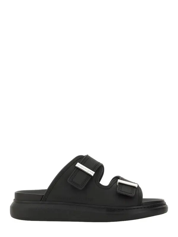 Alexander McQueen Sandalo Hybrid Double Buckle - Black