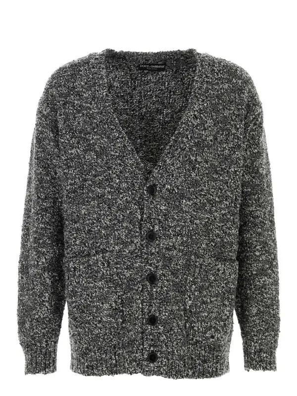 Dolce & Gabbana Two-tone Wool Blend Cardigan - Multicolor