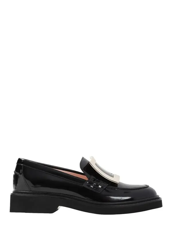 ROGER VIVIER Calf Leather Loafers - Black