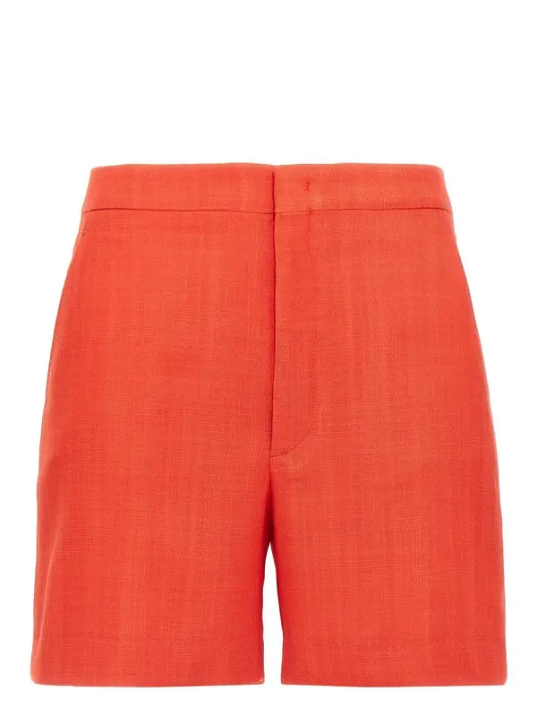 Tagliatore B-elle Viscose Blend Shorts - Red