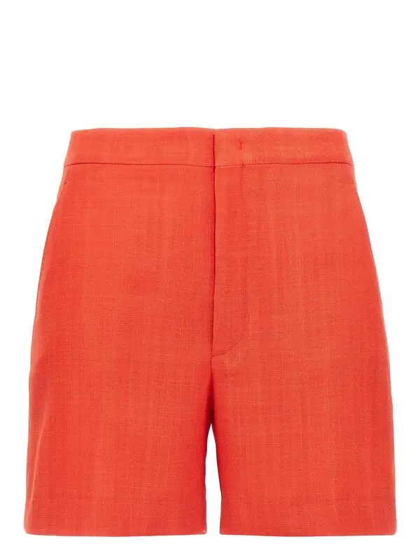 Tagliatore B-elle Viscose Blend Shorts - Red
