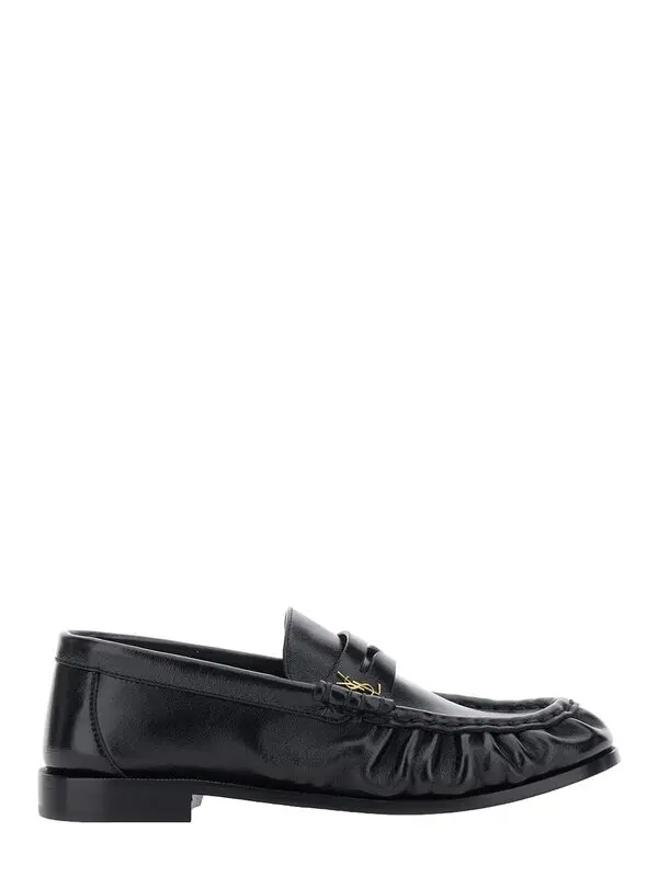 Saint Laurent Le Loafer Leather Shoes - Black