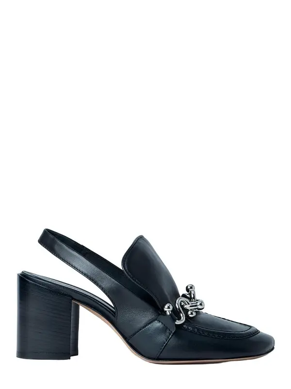 Sportmax Square-toe Slingback Mules - Black