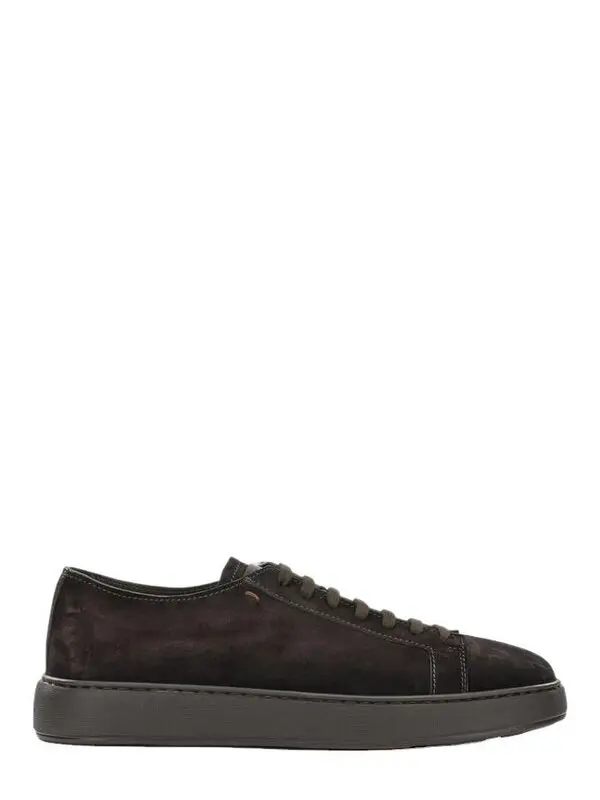Santoni Suede Low-top Trainers - Brown