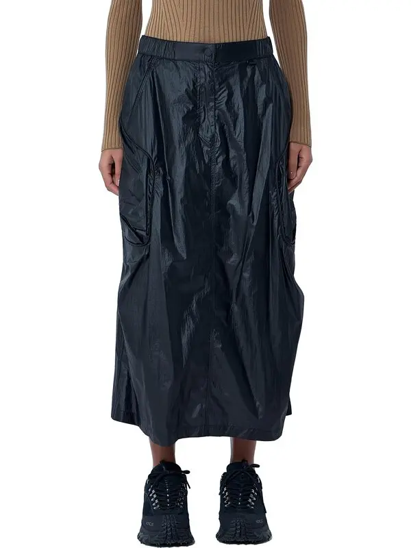 Moncler Technical Midi Skirt - Black