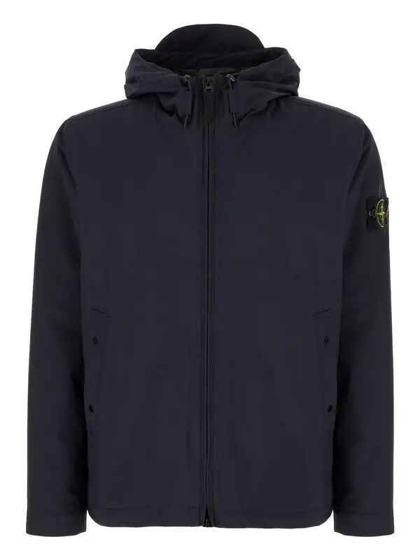 Stone Island Hooded Zip Up Jacket - Multicolor