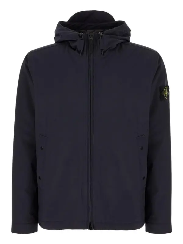 Stone Island Hooded Zip Up Jacket - Multicolor