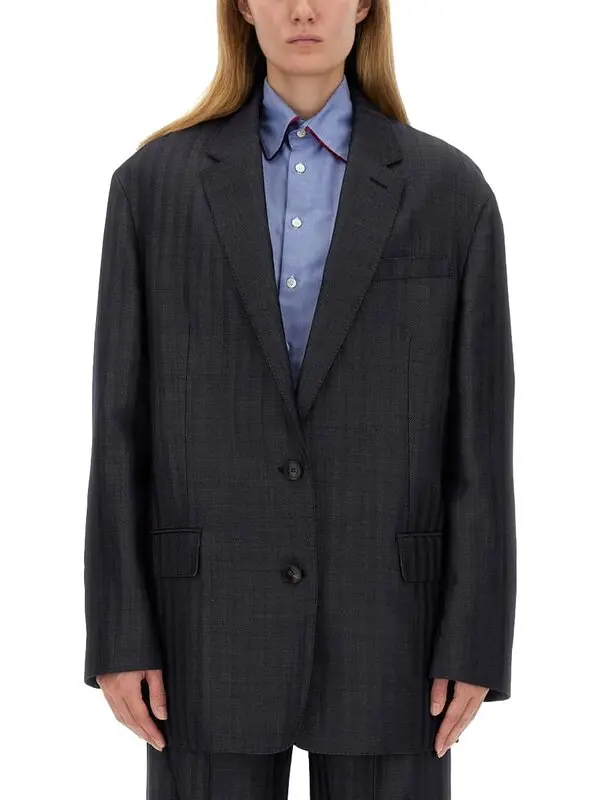 Etro Pegasus Buttoned Over Jacket - Gray