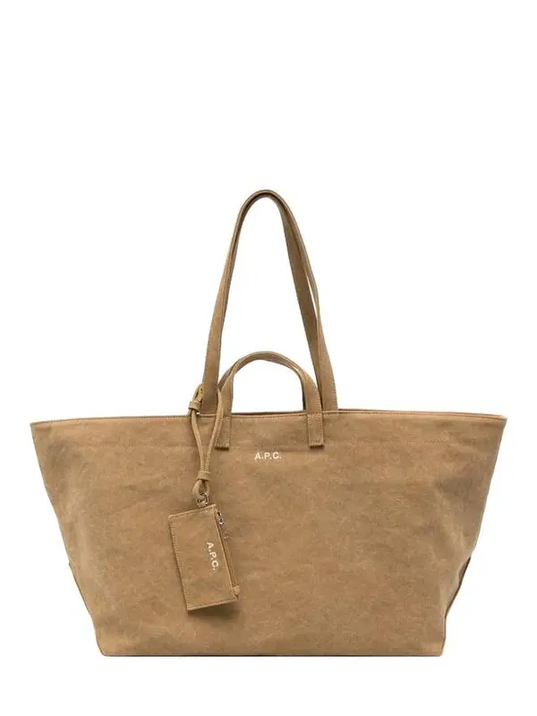 A.p.c. Cotton Tote Bag - Cream