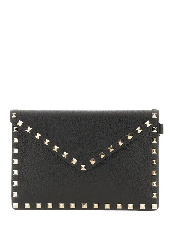 Valentino Garavani Studded Leather Clutch - Multicolor