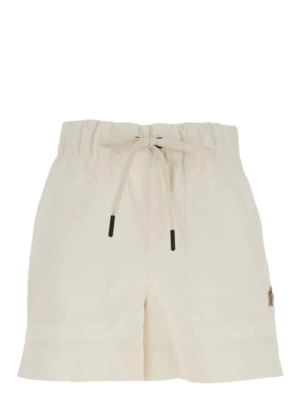 Moncler Tech Fabric Shorts With Elasticated Waist - Multicolor