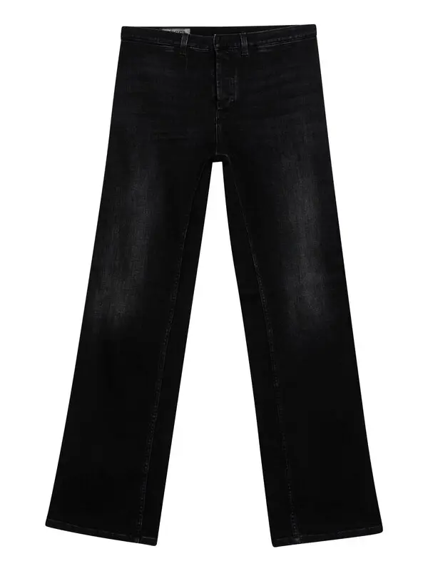 Gucci Low-rise Cotton Denim Jeans With Web Tape - Black