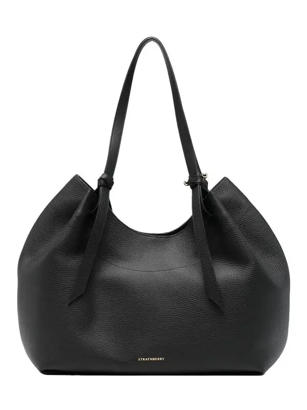 Strathberry Leather Tote Bag - Black