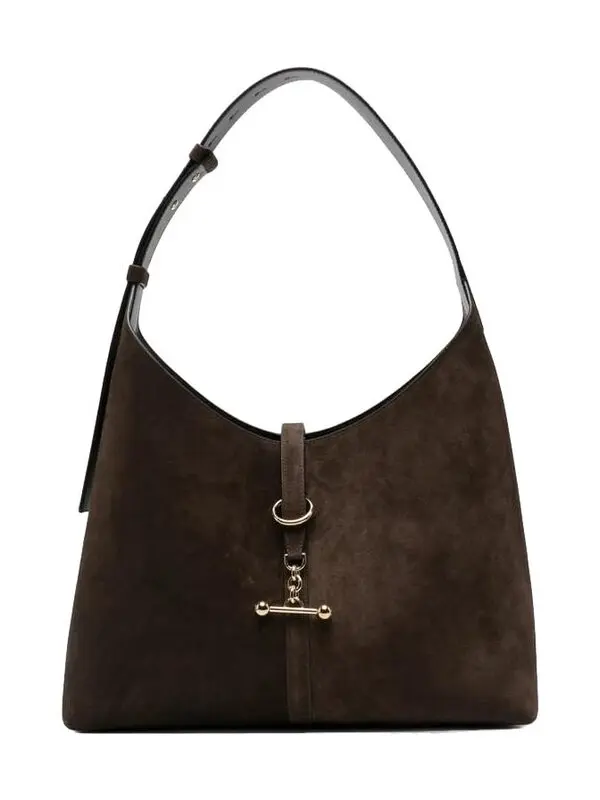 Strathberry Calf Suede Shoulder Bag - Brown