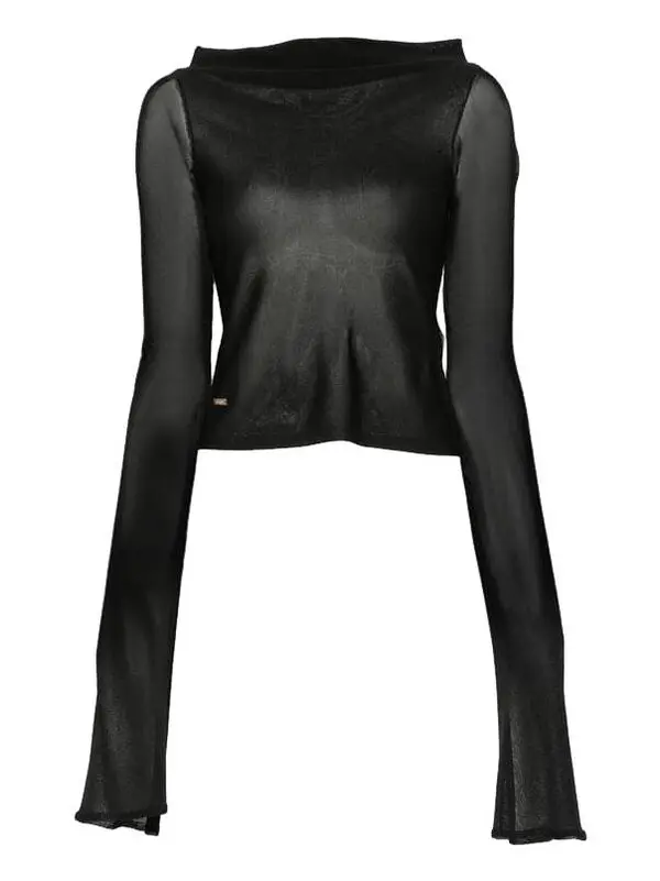Cult Gaia Coda Cowl Neck Top - Black