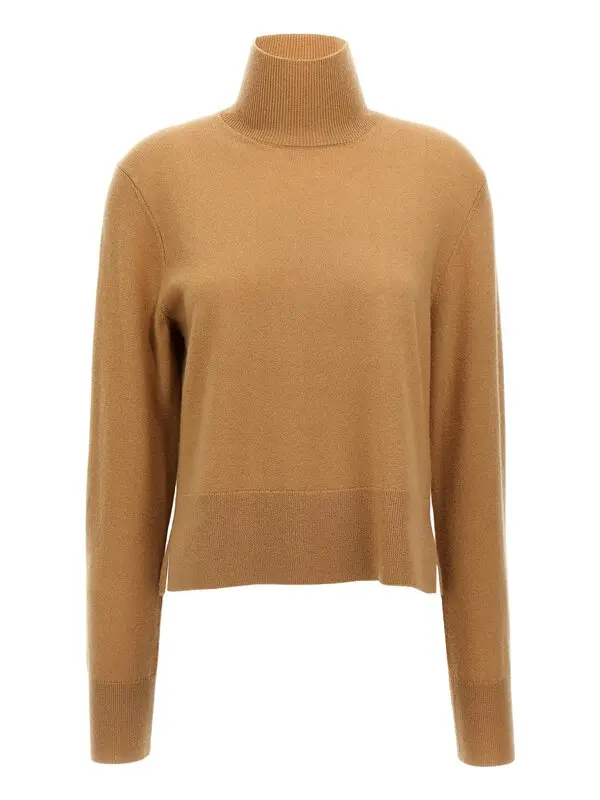 TOTEME Cropped Turtleneck' Turtleneck Sweater - Cream