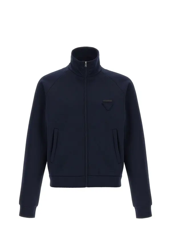 Prada Tech Fabric Sweatshirt - Blue