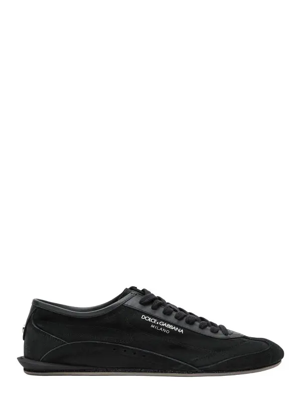 Dolce & Gabbana Dg Sailing Raffia Sneakers - Black