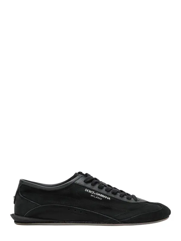 Dolce & Gabbana Dg Sailing Raffia Sneakers - Black