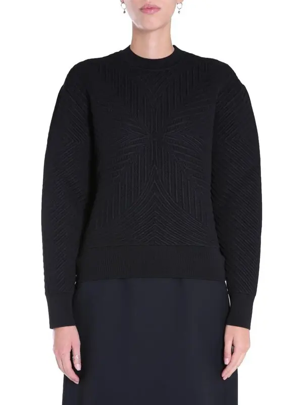 Alexander McQueen Crew Neck Sweater - Black