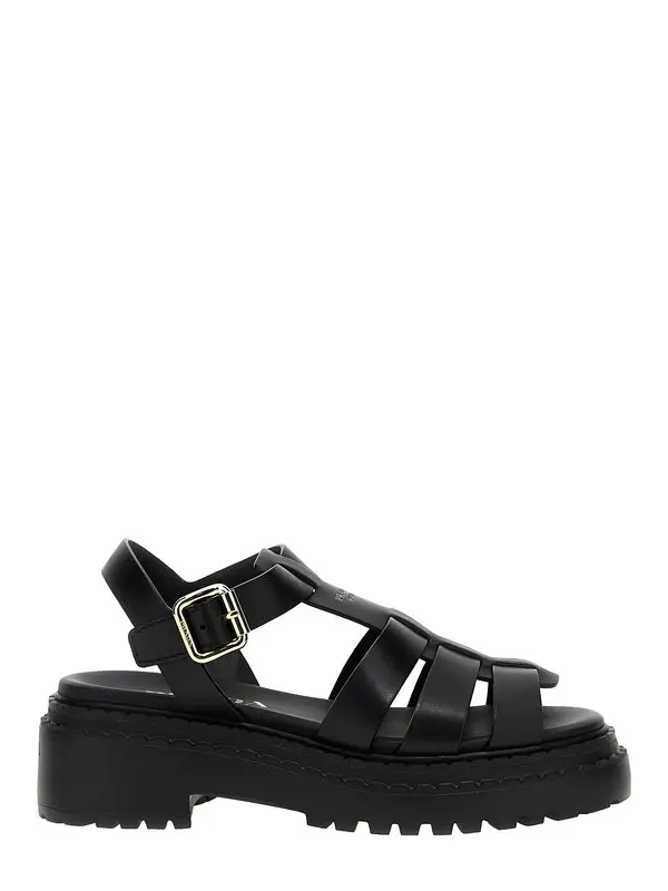 Prada Monolith' Sandals - Black