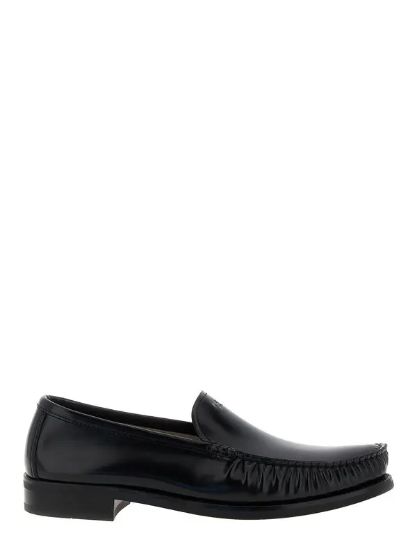 Prada Leather Loafers - Black