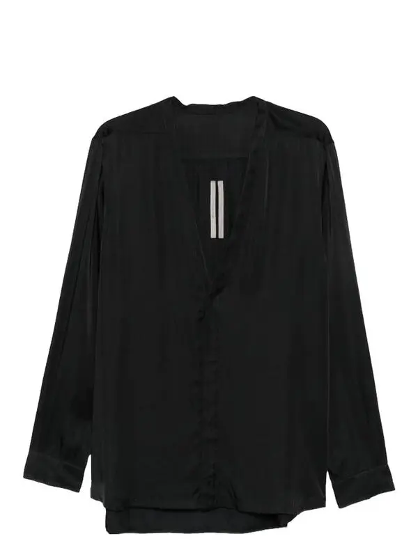 Rick Owens Acetate-blend Satin Blouse - Black