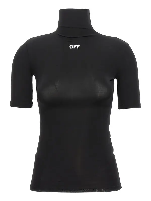 Off-White Off Stamp' Logo Stencil T-shirt - Black