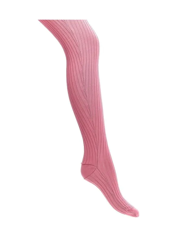 Prada Ribbed Tights - Pink