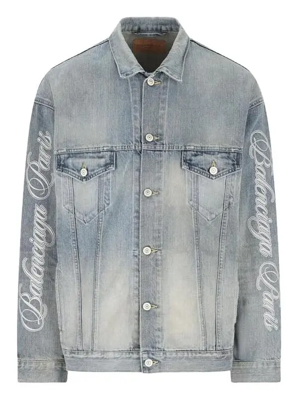 Balenciaga Jackets Denim Jackets - Blue