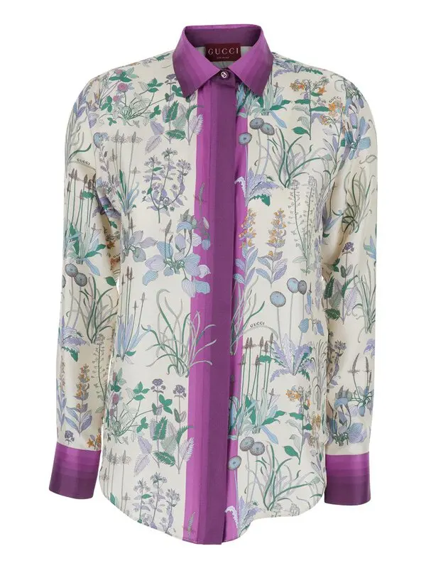 Gucci Silk All-over Print Shirt - Multicolor