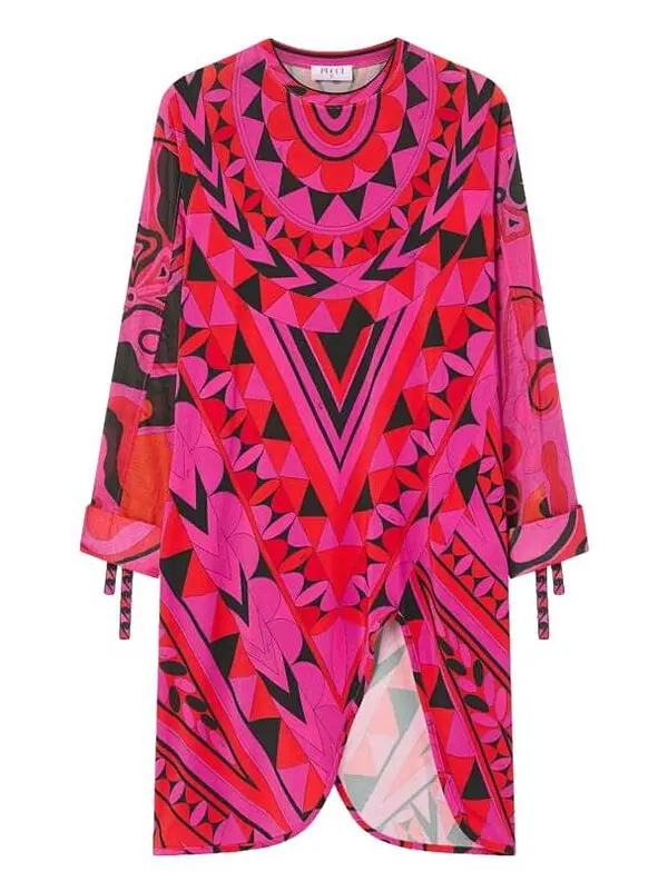 Emilio Pucci Printed Day Dress - Pink