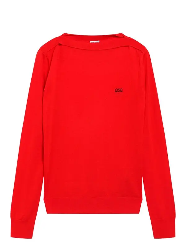 Loewe Light Merino Wool Sweater - Red