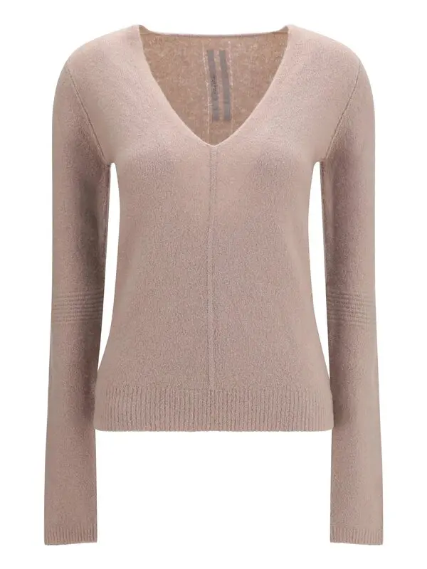 Rick Owens Cashmere V-neck Sweater - Pink