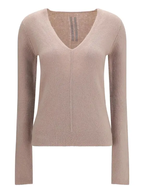 Rick Owens Cashmere V-neck Sweater - Pink