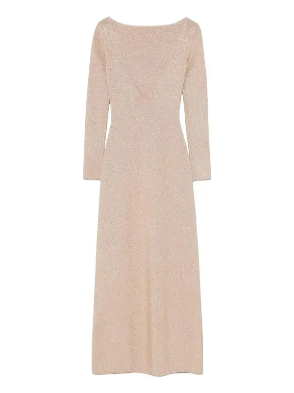 Max Mara Bracco Viscose Lurex Knit Dress - Multicolor