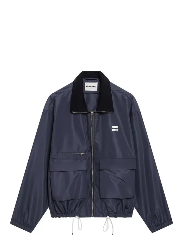 Miu Miu Tela Tec Lightweight Windproof Blouson - Blue