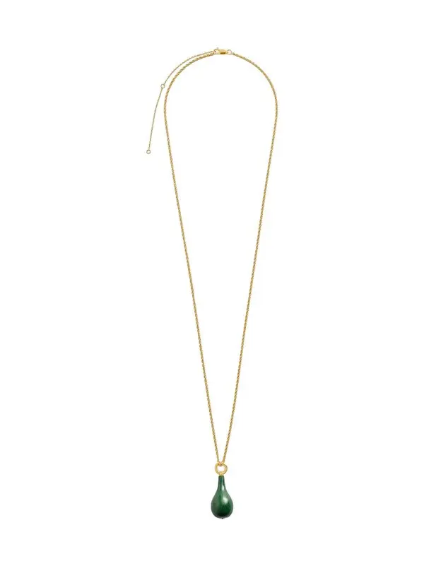 TOTEME Jade Drop Necklace - Multicolor
