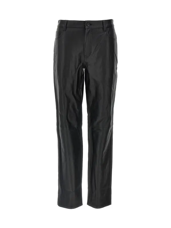 TOTEME Leather Pants - Black