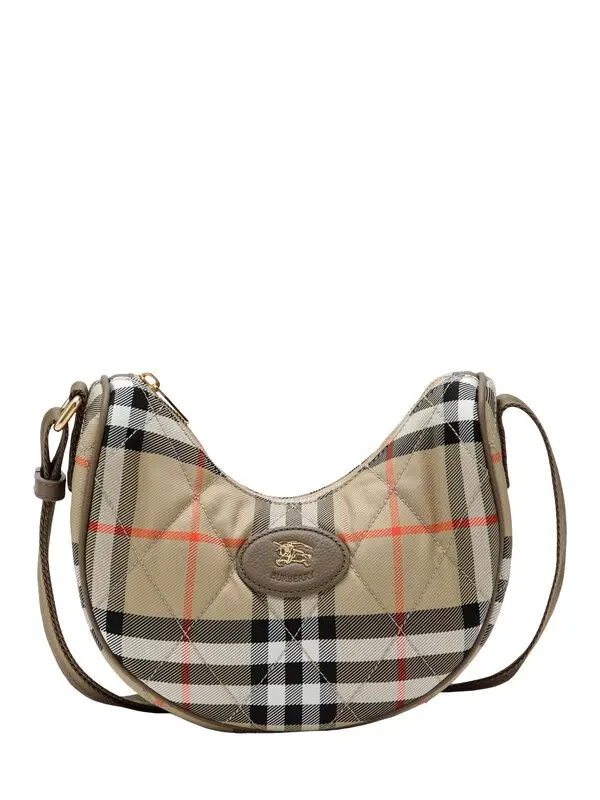 Burberry Quilted Nylon Crossbody Bag - Cream