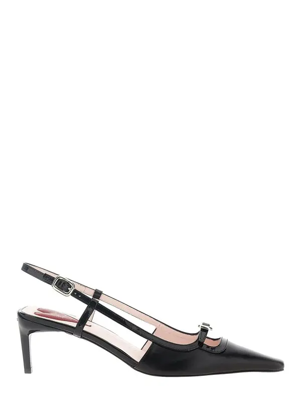 ROGER VIVIER Viv' Canard Slingbacks - Black
